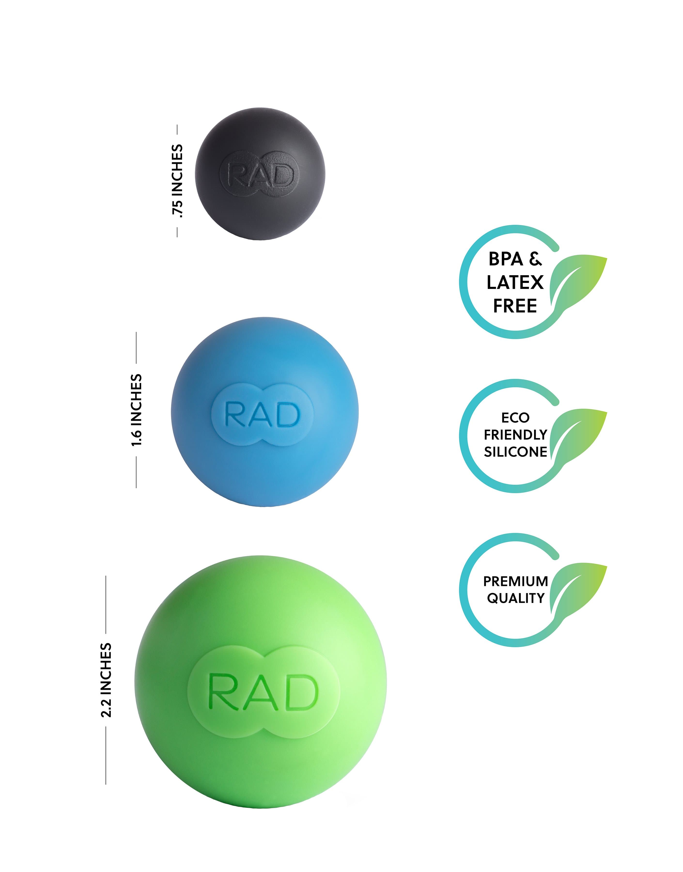 Massage Ball Set for Trigger Point Release - RAD Rounds